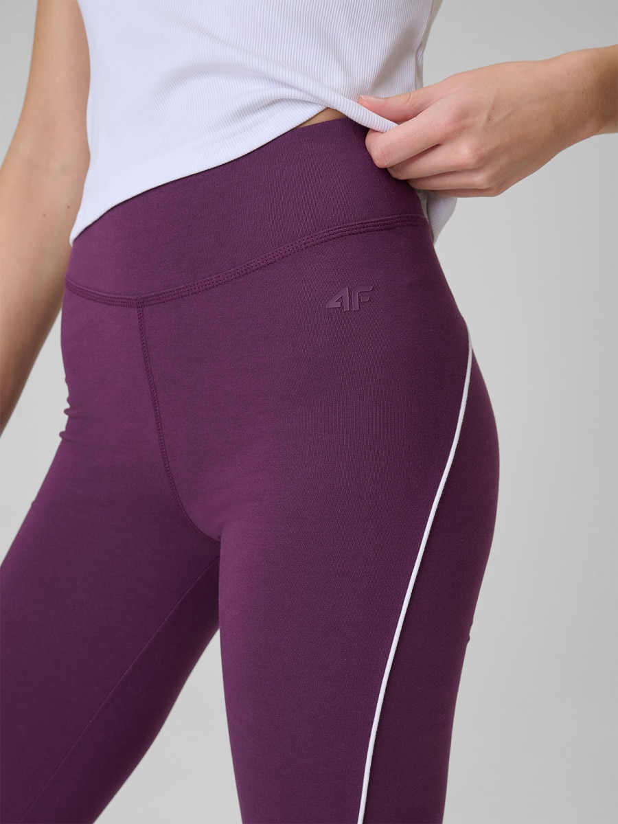 Damskie legginsy z rozszerzanymi nogawkami 4F 4FWSS26TTIGF260 ...