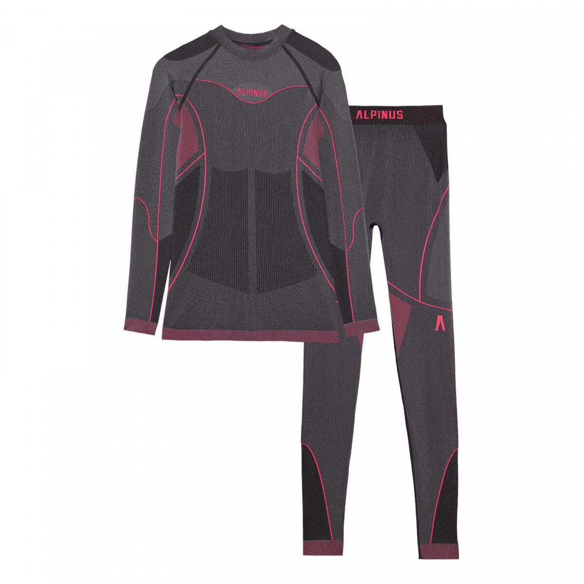 Dziewczęca bielizna termoaktywna (komplet) Alpinus Mora Set - szara ...