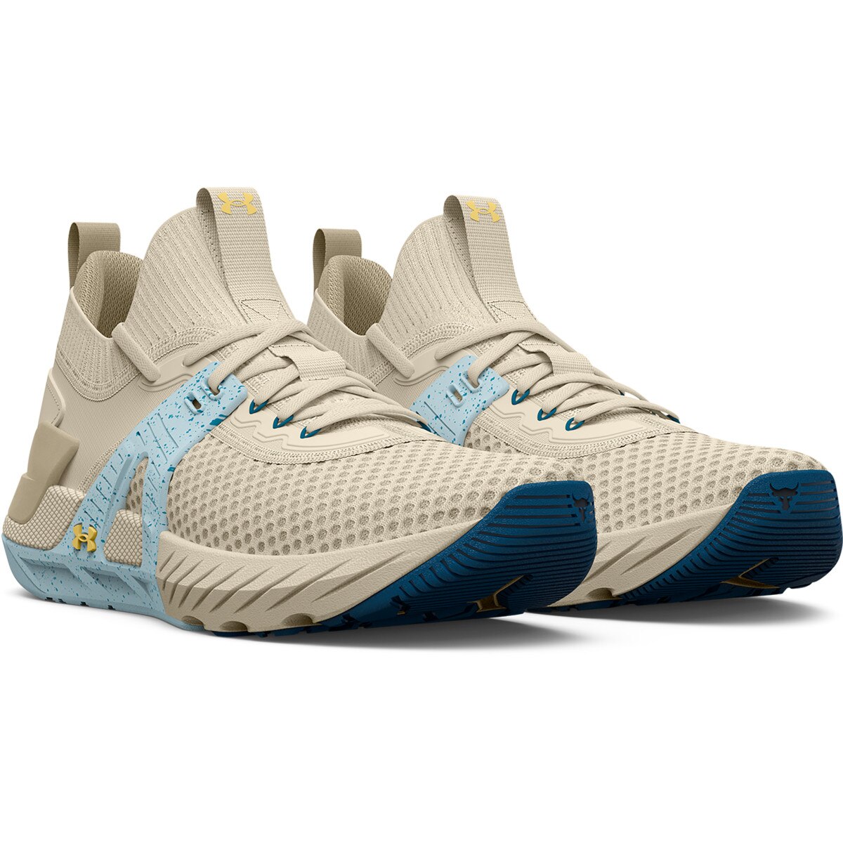 Damskie buty treningowe Under Armour Project Rock 4 Team Rock Training Shoes - kremowe/ecru ...