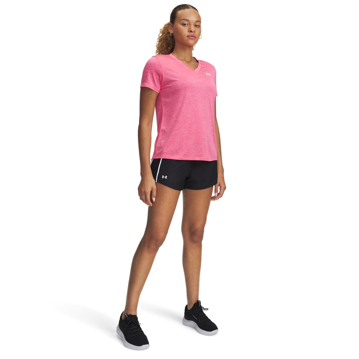 Damska koszulka treningowa Under Armour Tech SSV- Twist - różowa ...