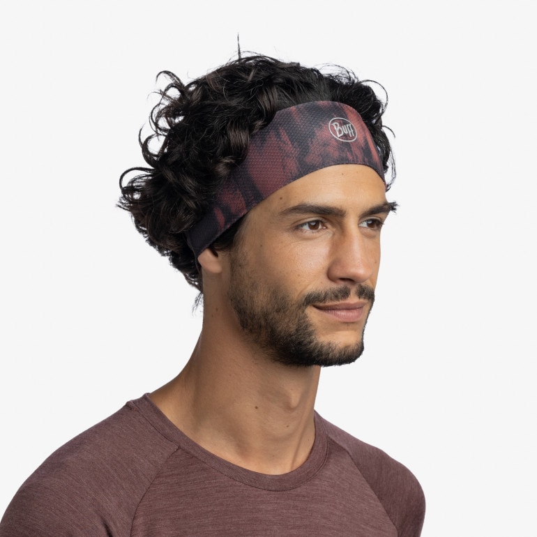 Opaska na głowę uniseks Buff Fastwick Headband - czerwona - SportStyleStory