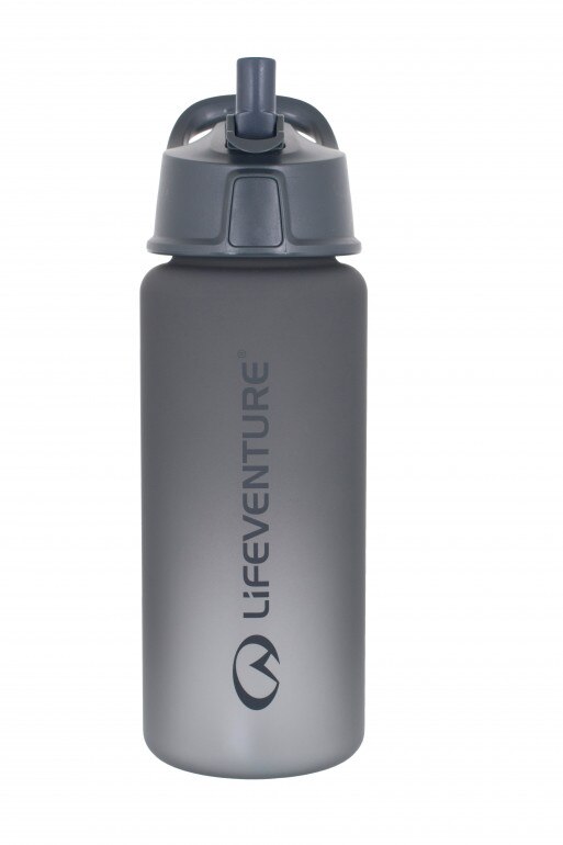 Butelka treningowa Lifeventure Flip-Top Water Bottle 750 ml - szara ...